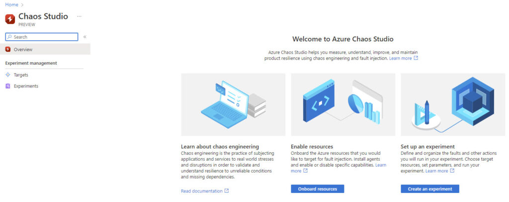 Introducción: Azure Chaos Studio | JMFLORESZAZO